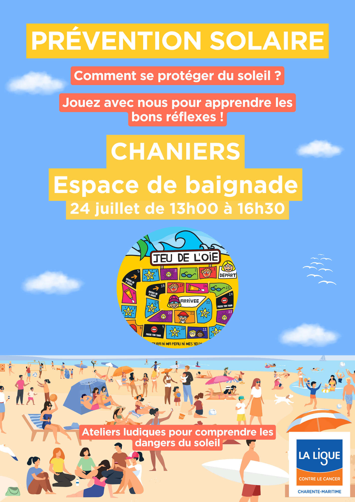 Prévention sur les dangers du soleil - Chaniers, au bord du fleuve en ...