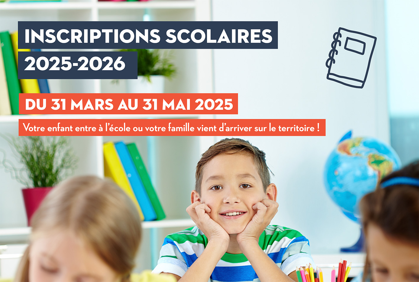 Inscriptions scolaires 2025/2026 - Chaniers, au bord du fleuve en Charente-Maritime (17)